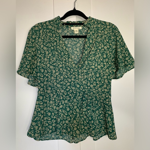 Monteau | Tops | Monteau Peplum Top | Poshmark